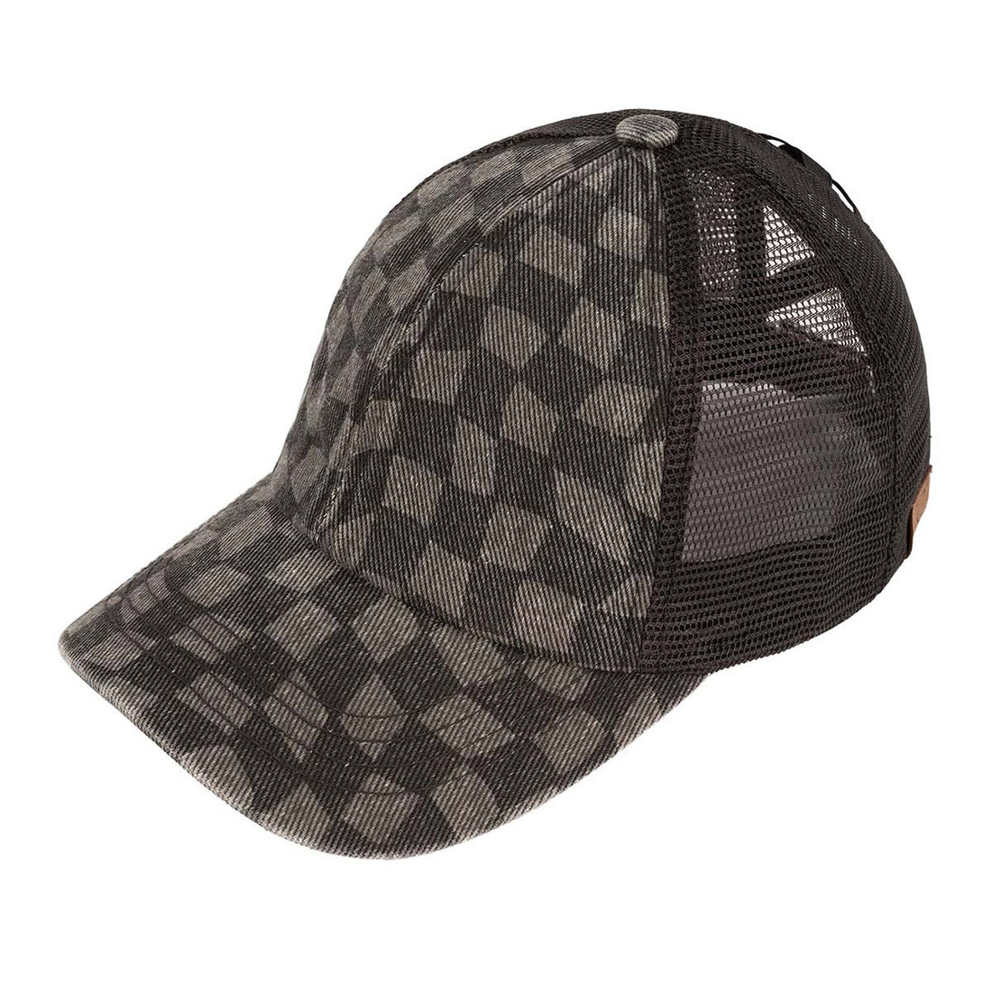 Checkered Pattern Baseball Cap – bratspurpleboutique